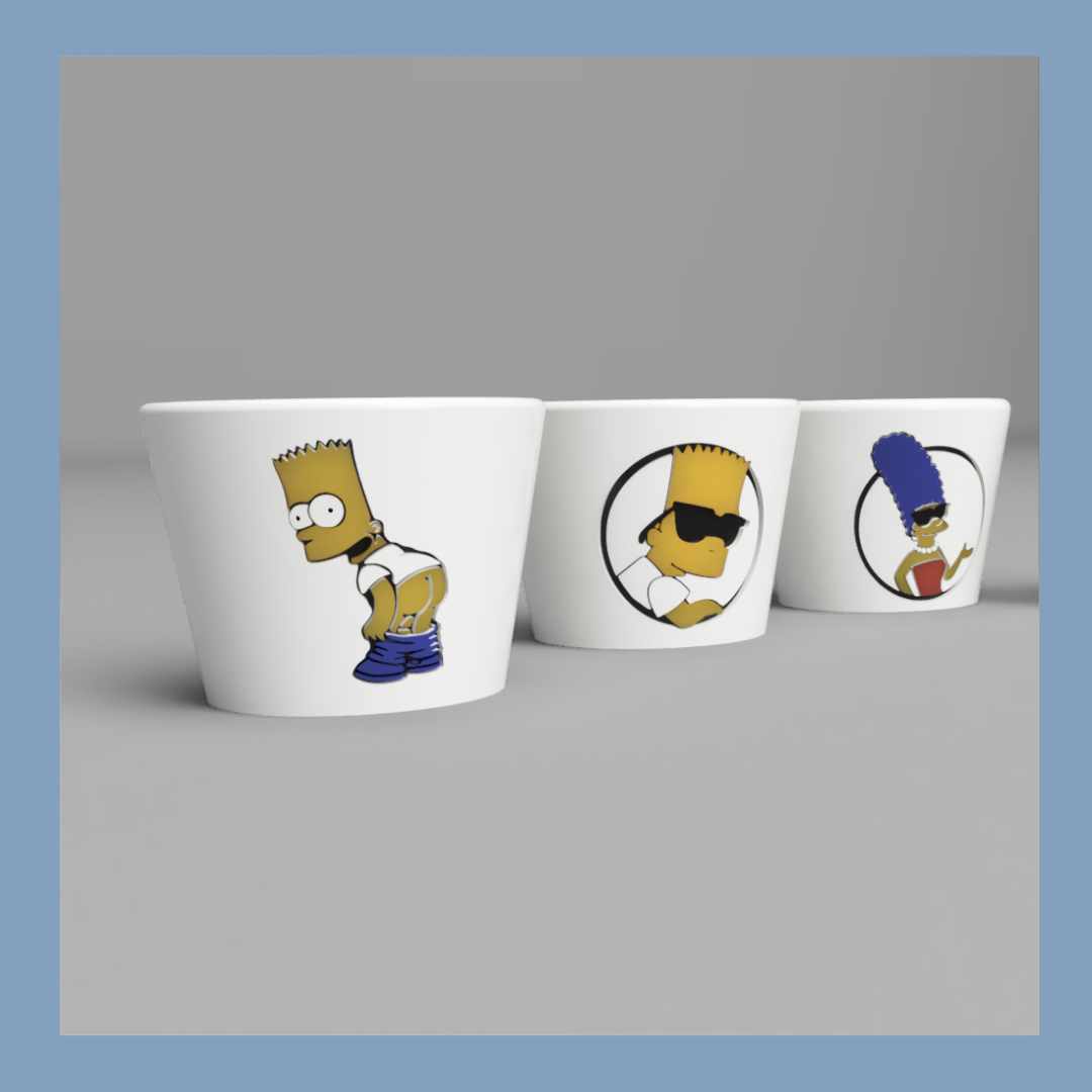 SIMPSON CUPS by Shack3D_Print | Download free STL model | Printables.com