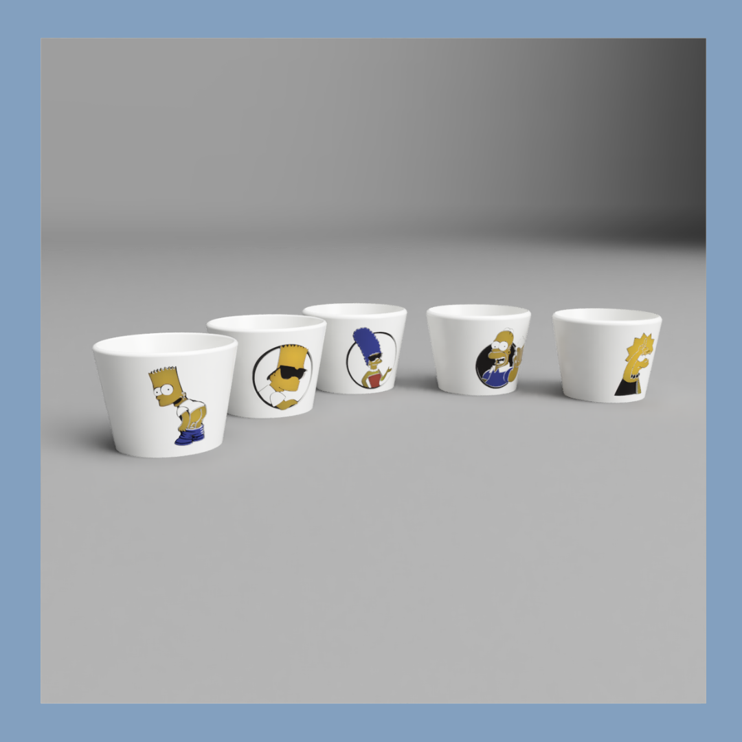 SIMPSON CUPS by Shack3D_Print | Download free STL model | Printables.com