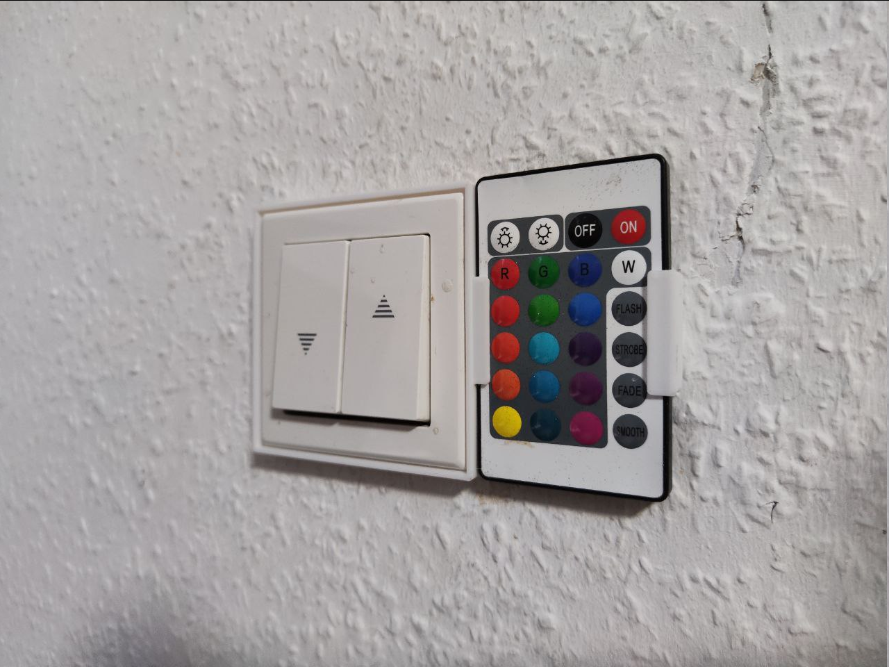 Rgb remote holder (light switch mount) by UraniumBottle | Download free ...