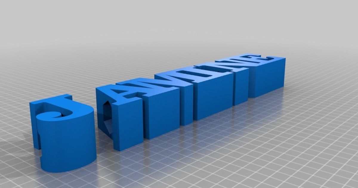 My Customized TEXT pencil holder by Jangy | Download free STL model ...