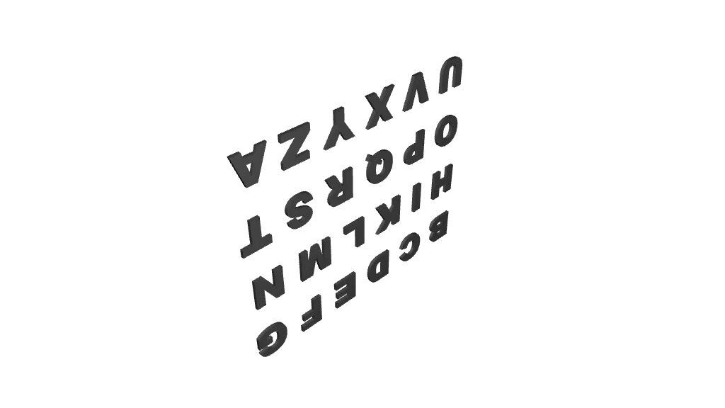 ABECEDA = alphabet by Marek Mikšovský | Download free STL model ...