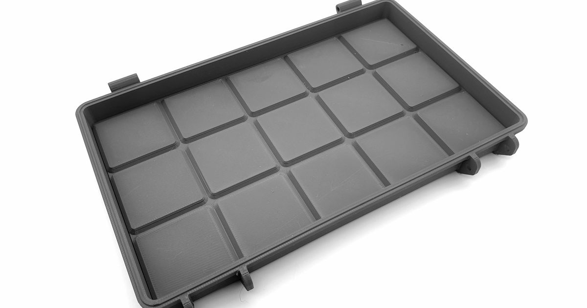 Rugged Gridfinity Box Lid with Trimmed Insert 5x3 Remix by CeeBee ...