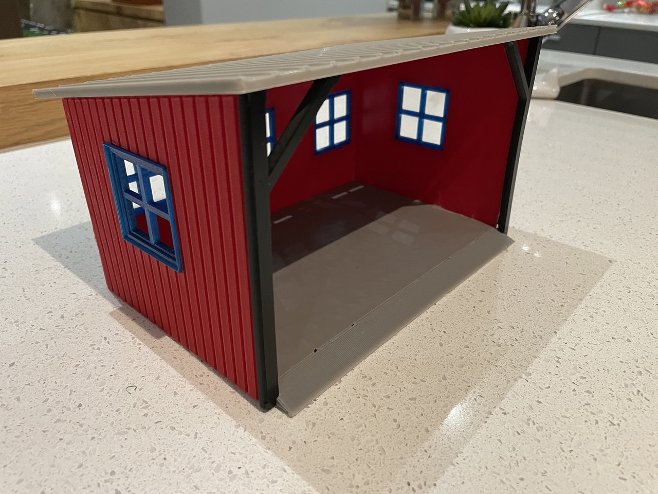 Toy Barn Roof for smaller print beds by Joos Louw | Download free STL ...