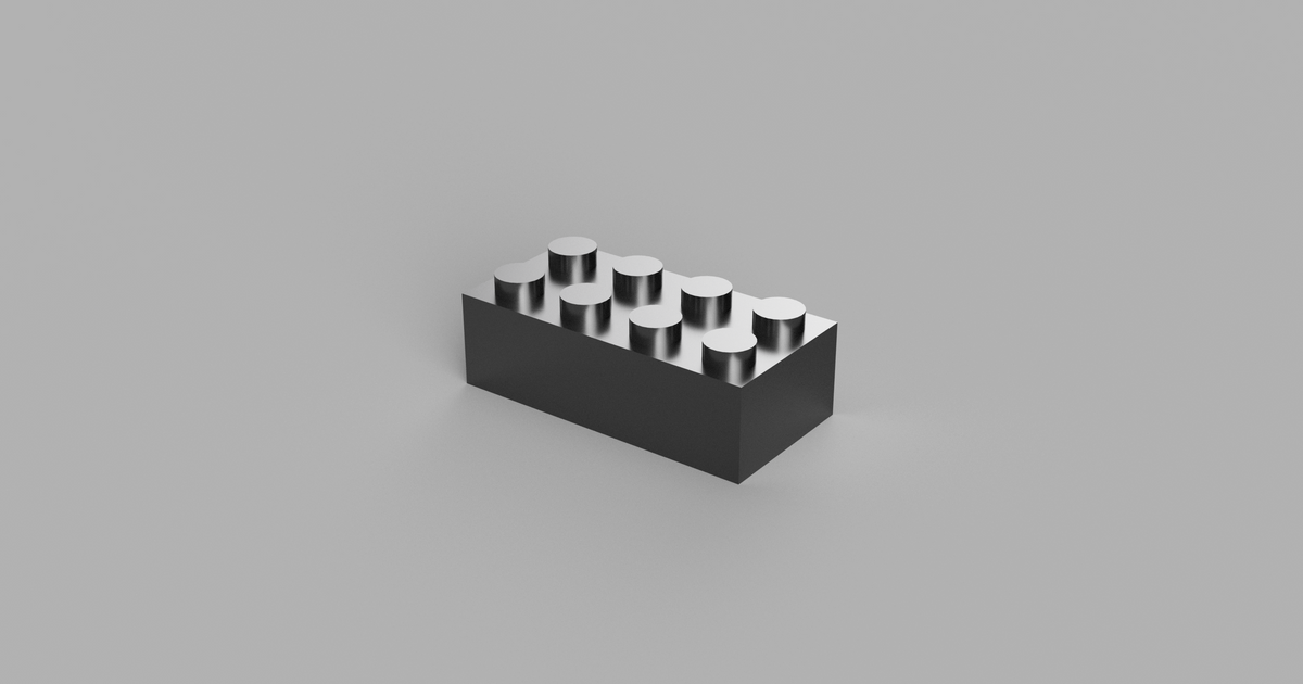 Lego compatible brick 4 x 2 von adrims | Kostenloses STL-Modell ...