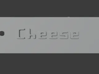 cheese tag by Conrad Stone | Download free STL model | Printables.com