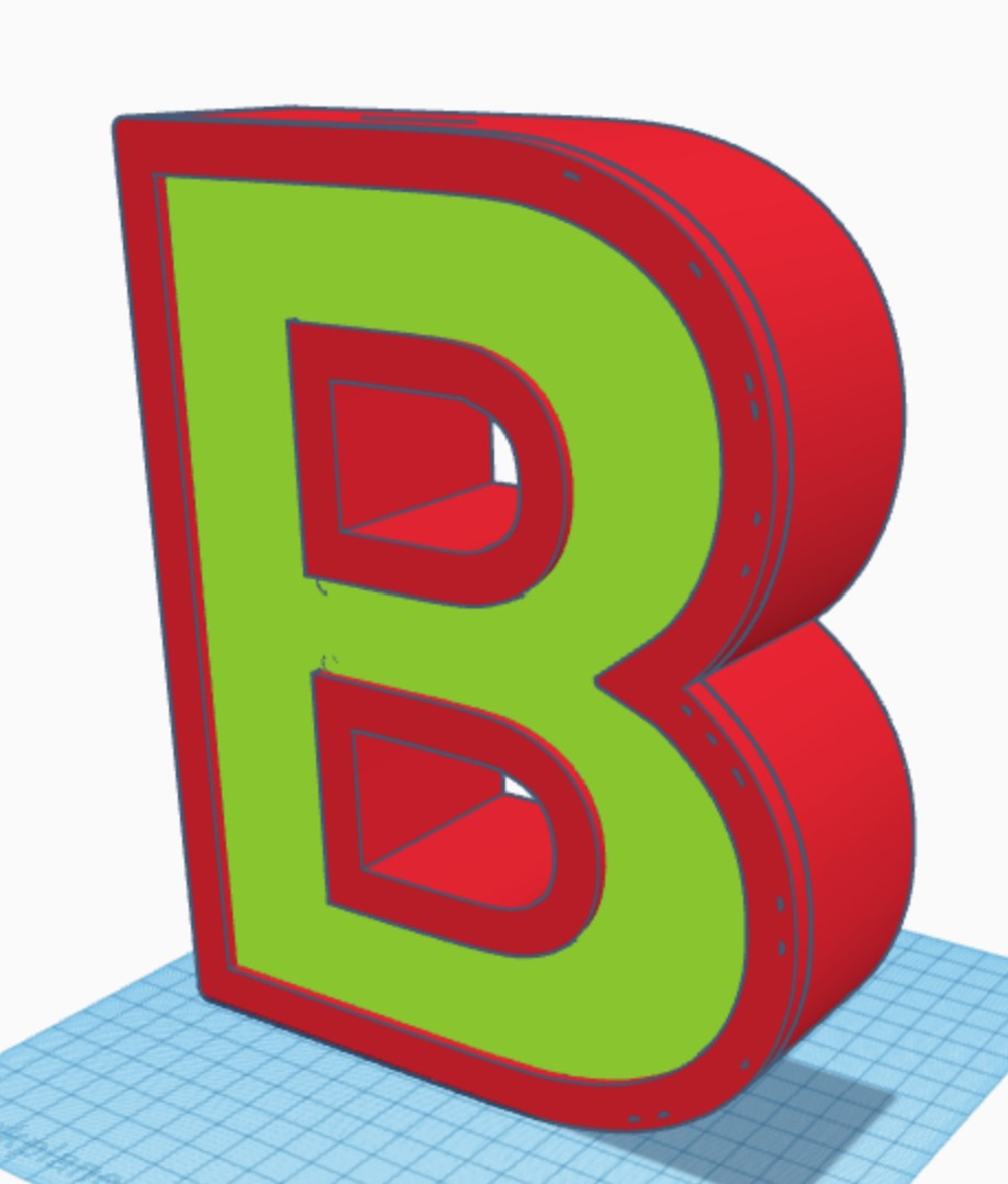 The Letter B Kids Piggy Bank by ChopperOriginals | Download free STL ...