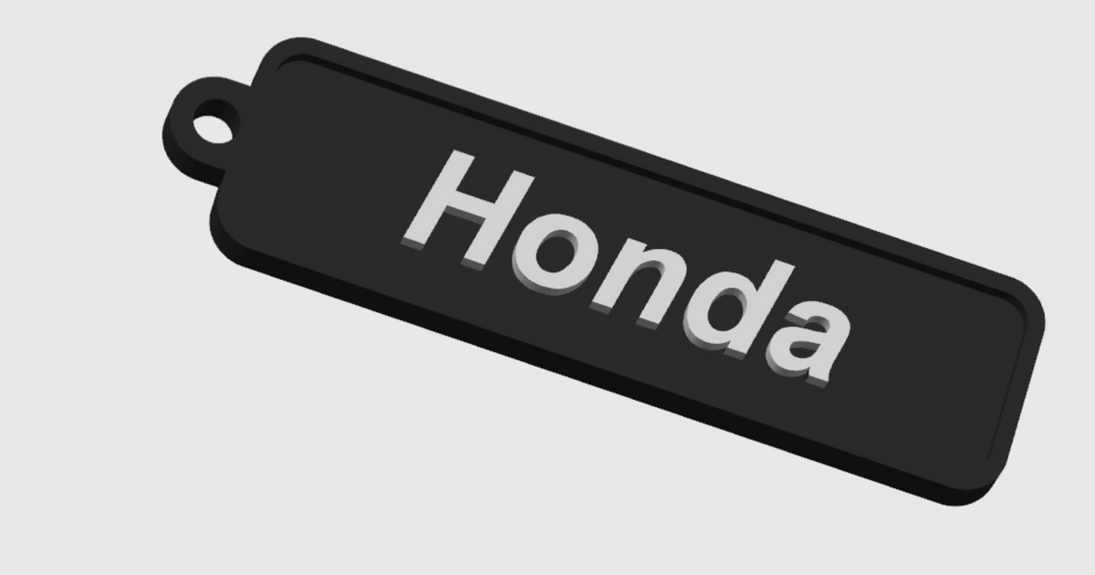 Honda Keychain by Shamen | Download free STL model | Printables.com