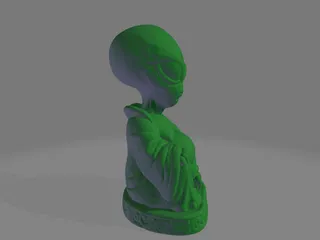 Alien Buddah by Clsdrsrcs | Download free STL model | Printables.com