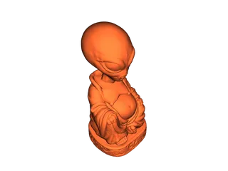 Alien Buddah by Clsdrsrcs | Download free STL model | Printables.com