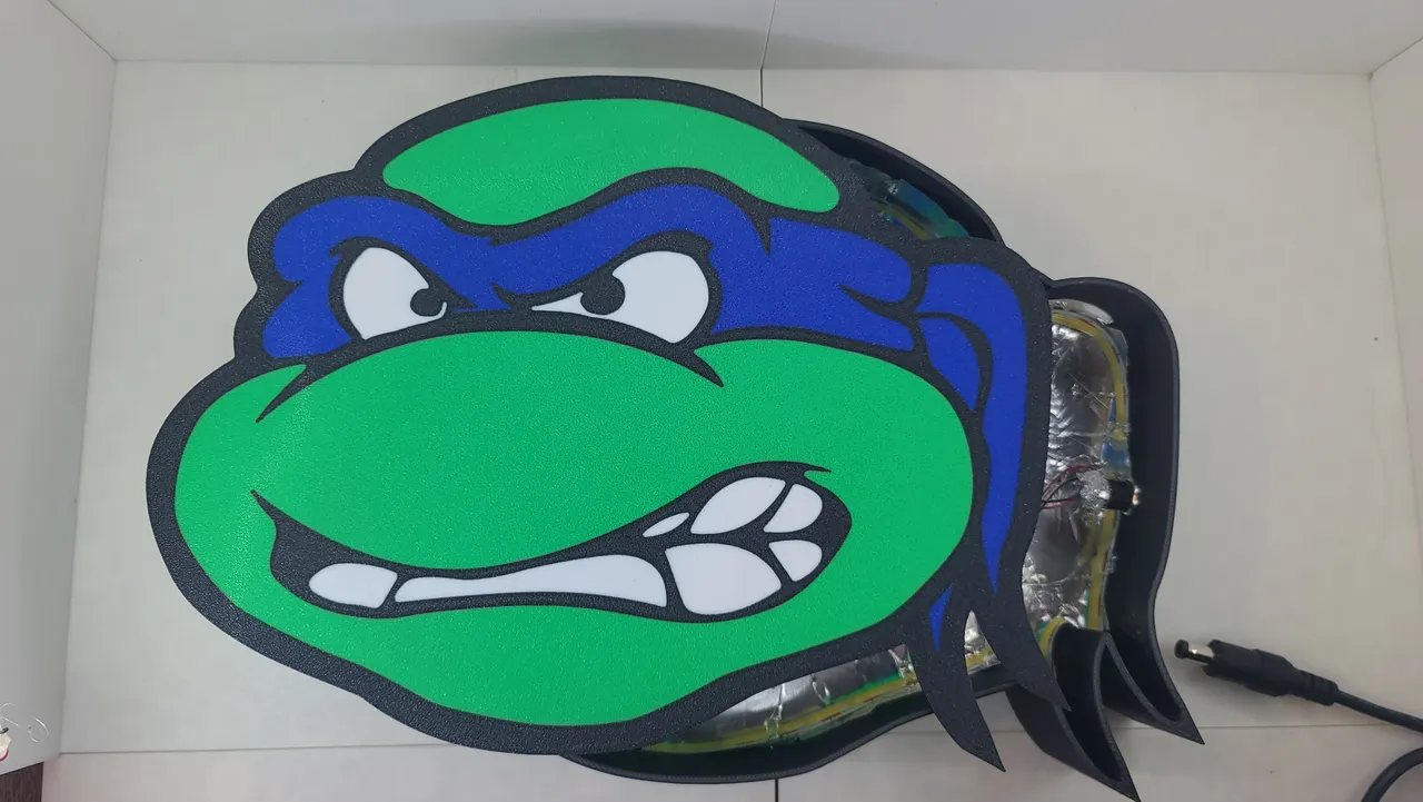 Ninja Turtle Head Lightbox by Dohara | Download free STL model ...