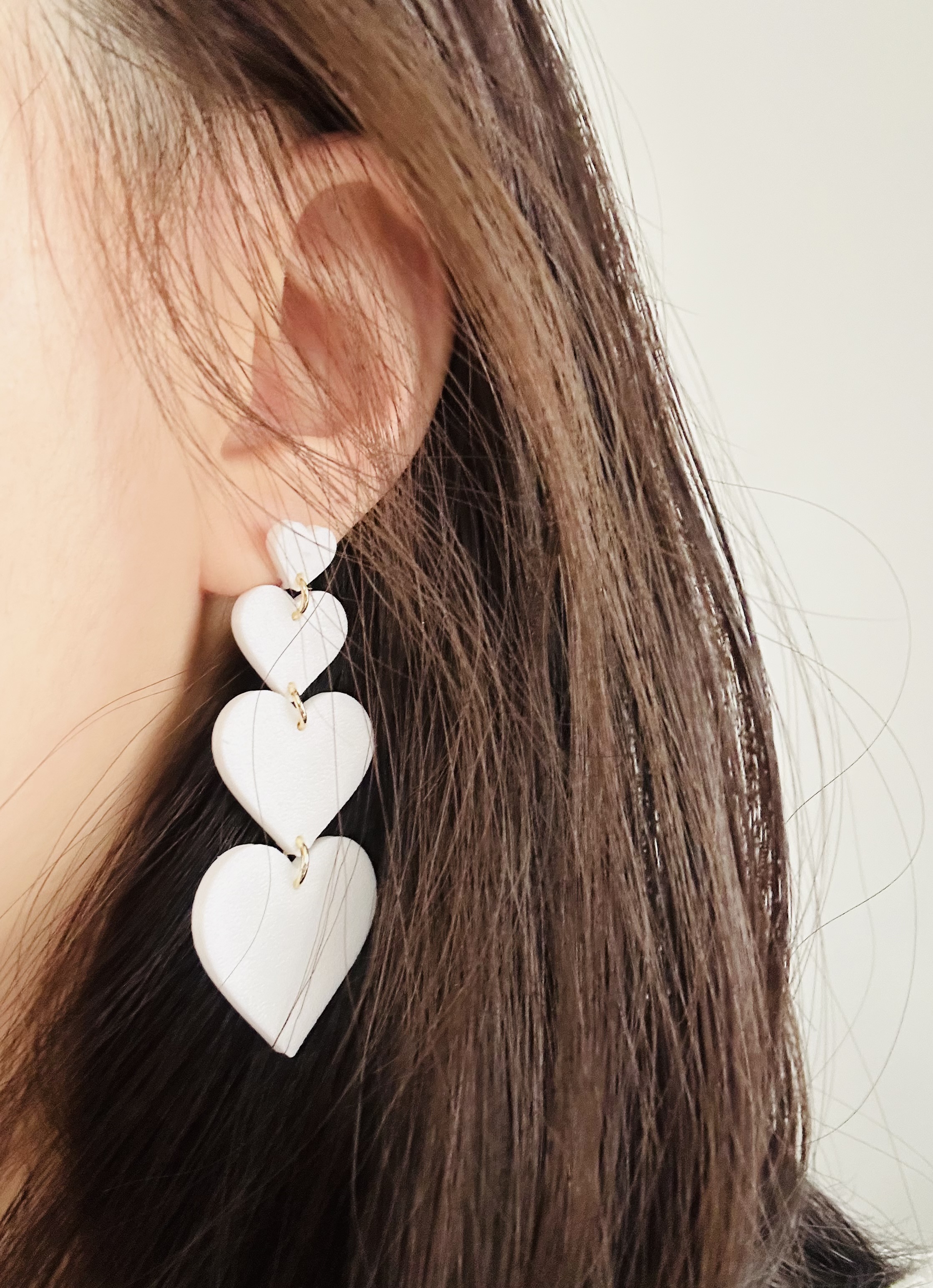 Heart-Shaped Drop Earrings by Dada3Dcraft | Download free STL model ...