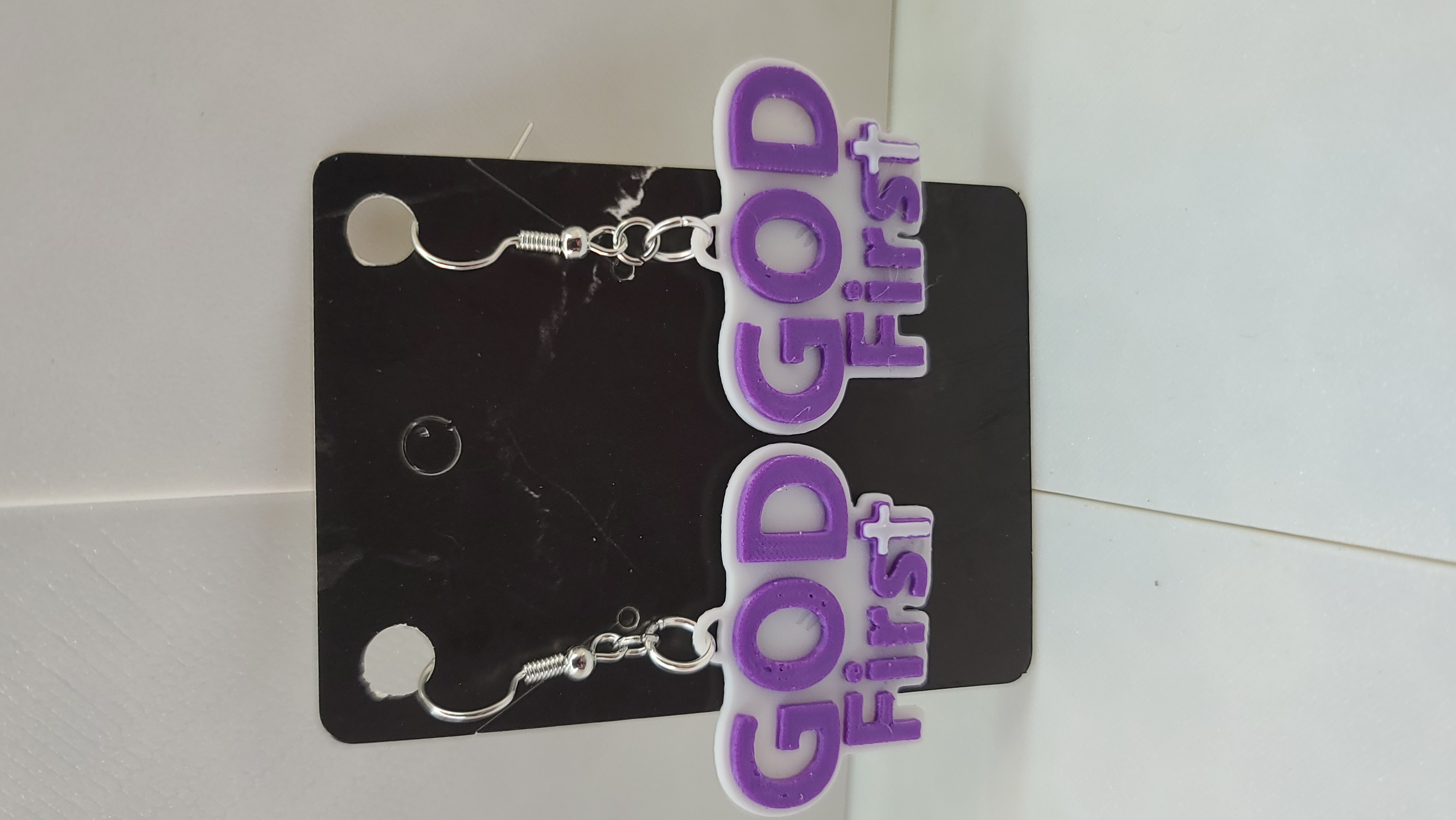 God First Earrings by Dohara | Download free STL model | Printables.com