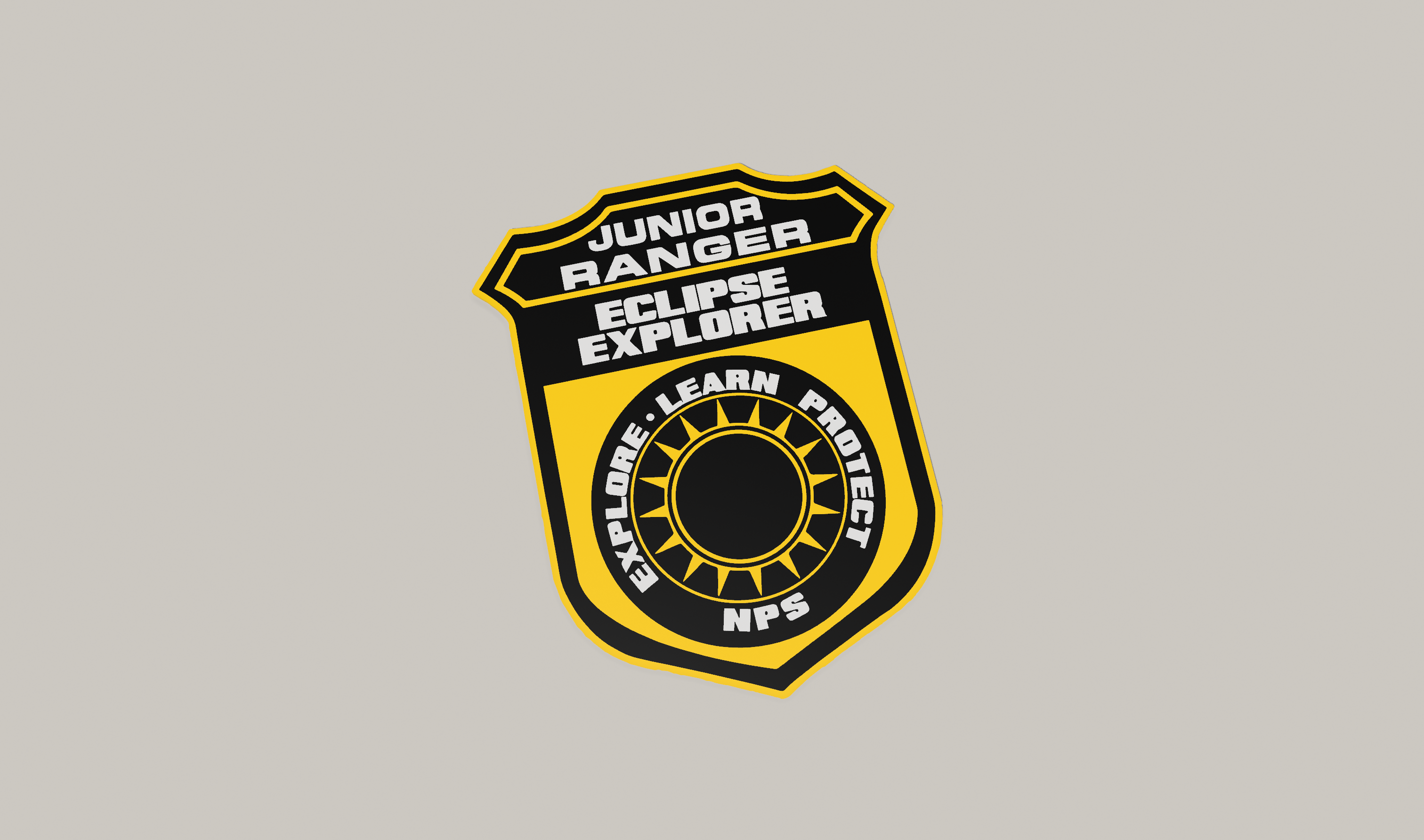 Eclipse Explorer Junior Ranger Program NPS Badge par maxelman ...