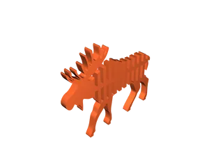 TPU Flexible Moose Fidget Toy by Zane Anderson | Download free STL ...