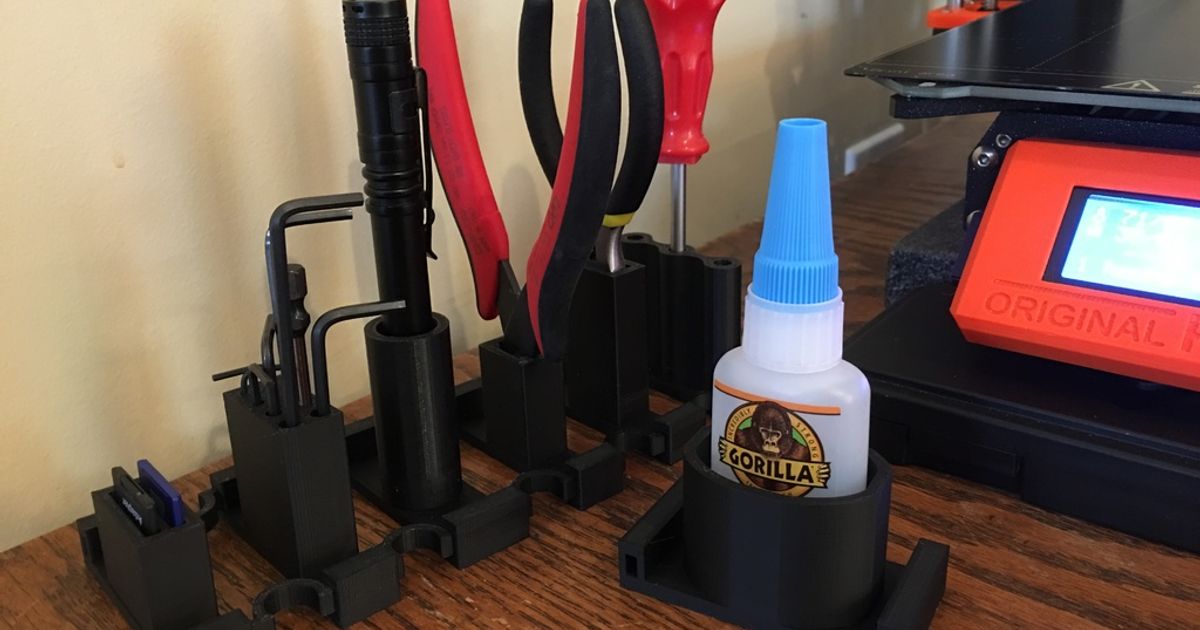 Modular Clip Tool Holder (for Prusa and more) by Real 3D Prints ...
