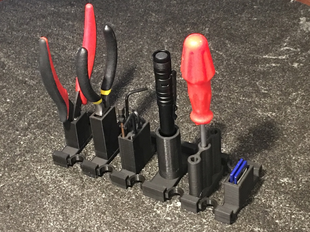 Modular Clip Tool Holder (for Prusa and more) by Real 3D Prints ...