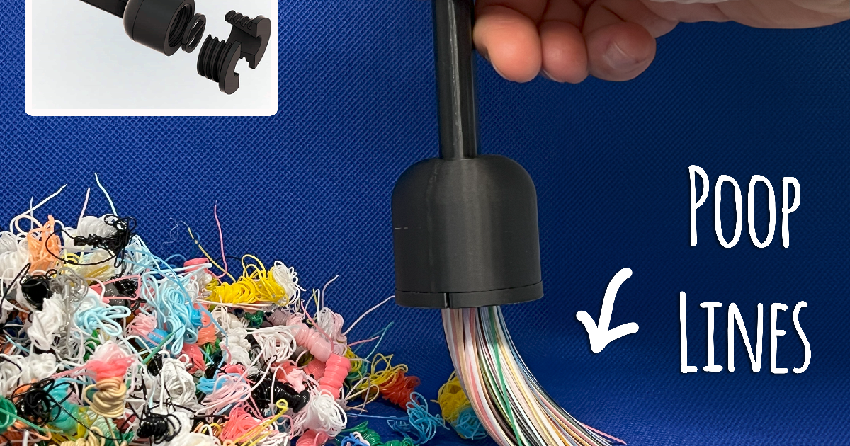 Broom made of poop lines by Valeria Momo & Mattia | Download free STL ...