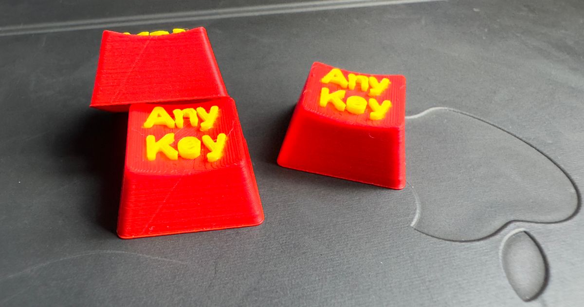 Any Key keycap von jkalf | Kostenloses STL-Modell herunterladen ...