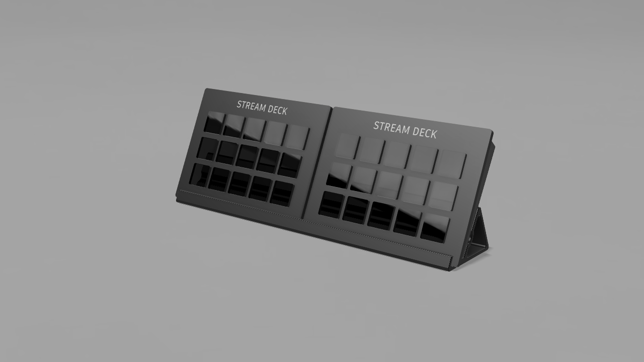 Double Stream Deck Stand by Penner Fab | Download free STL model ...