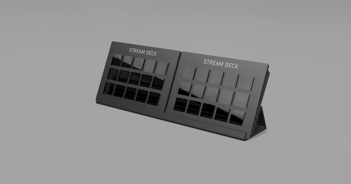 Double Stream Deck Stand by Penner Fab | Download free STL model ...