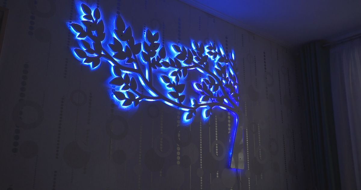 Decorative panel with backlight by Pompot | Download free STL model ...