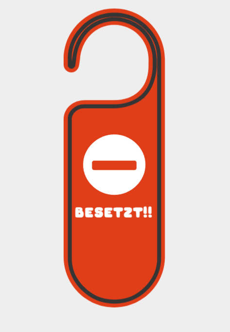 Besetzt Schild by Leonie_Sweet | Download free STL model | Printables.com