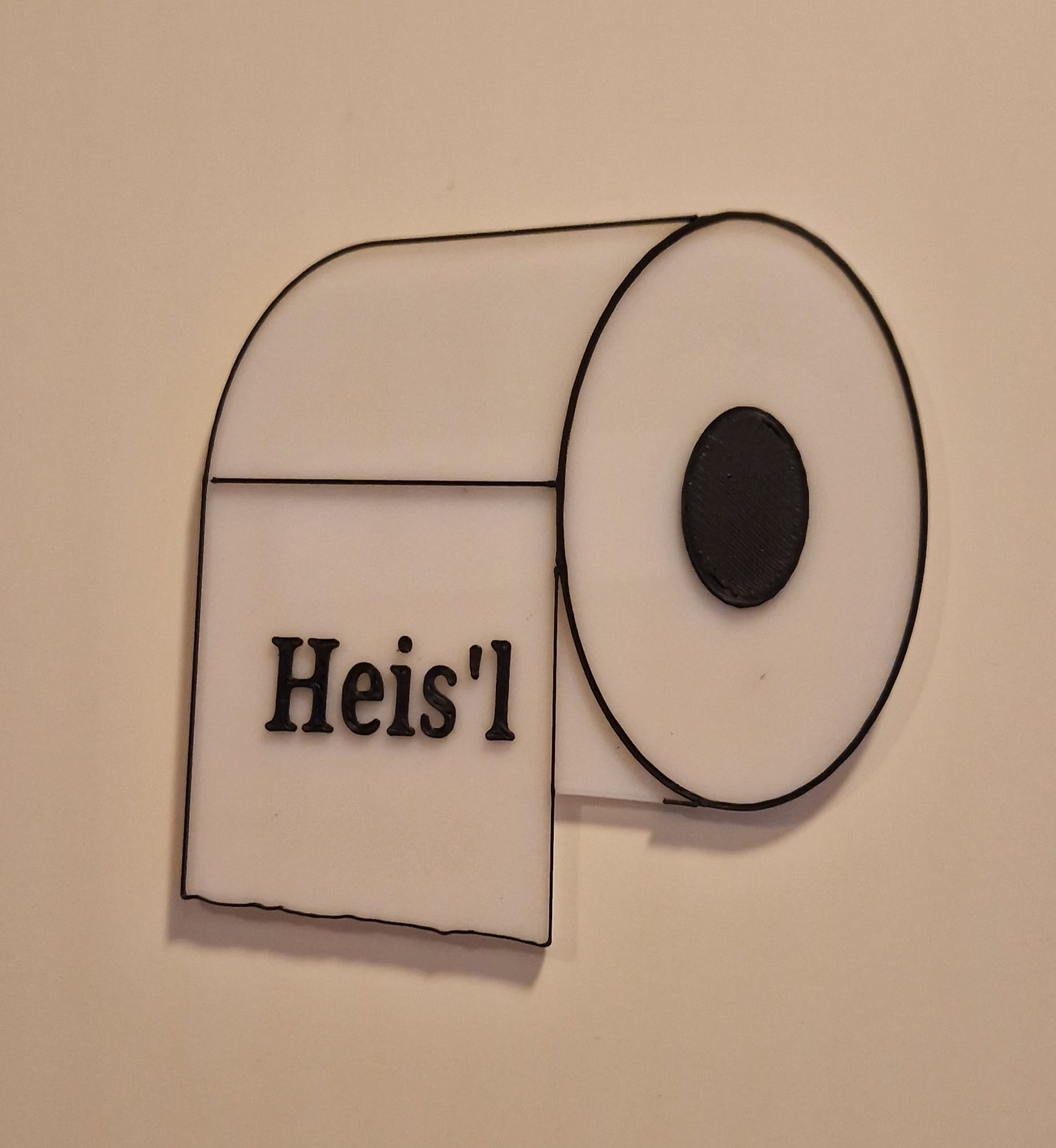 "Heisl" Toilet Sign by Andy | Download free STL model | Printables.com