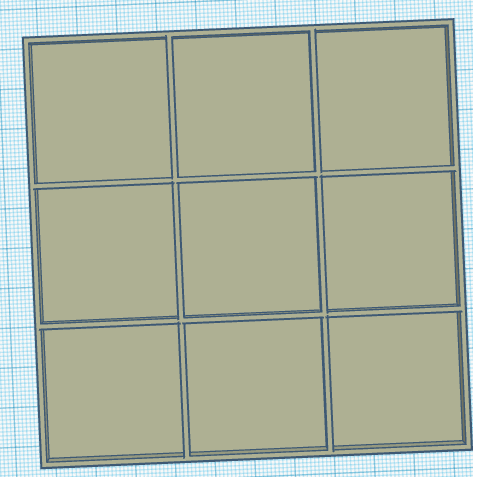 simple 10x10cm 3x3 square board game board by sur_squid | Download free ...