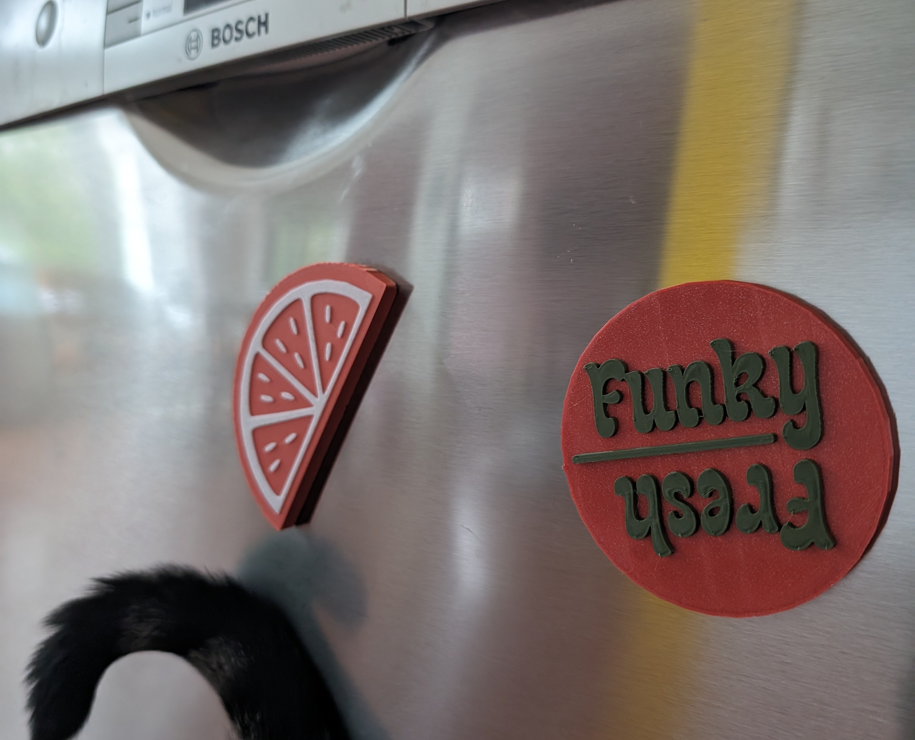 Funky Fresh hidden magnet dishwasher dirty clean indicator fridge ...