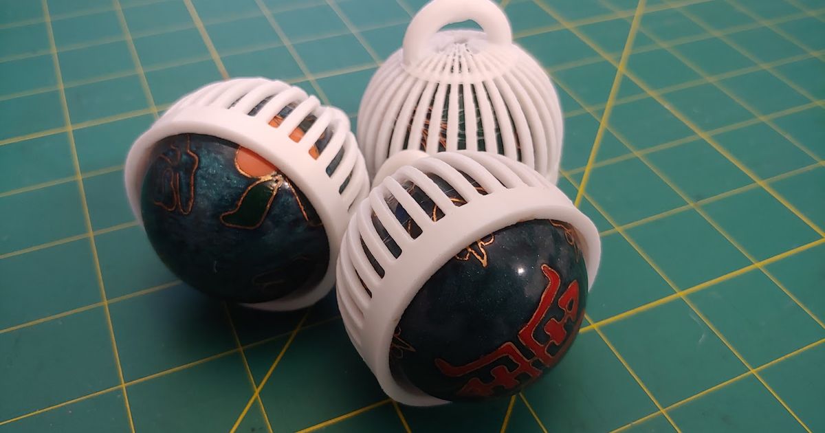 Baoding Ball Hangers by Nintenduh69 | Download free STL model ...
