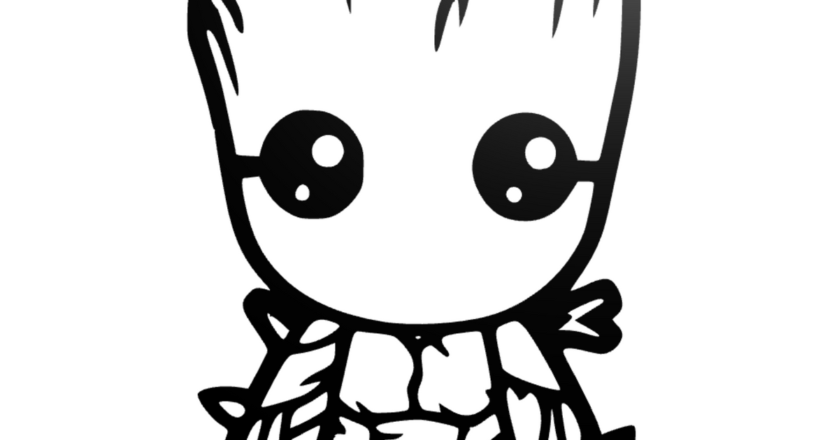Baby groot - wall art by klimoma | Download free STL model | Printables.com