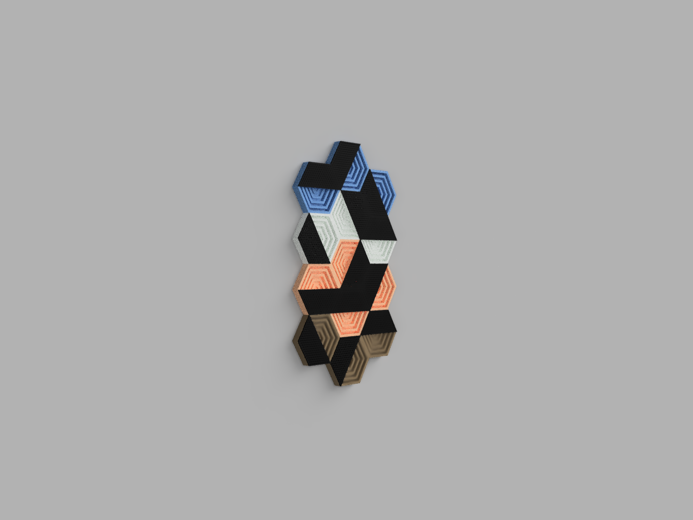 Hexagon Acoustic Wall Tiles by MiraculousBuilds | Download free STL ...