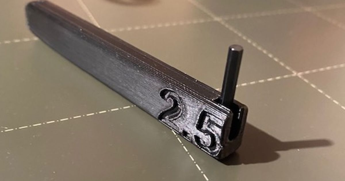 Allen key handle 2,5mm by Damke | Download free STL model | Printables.com