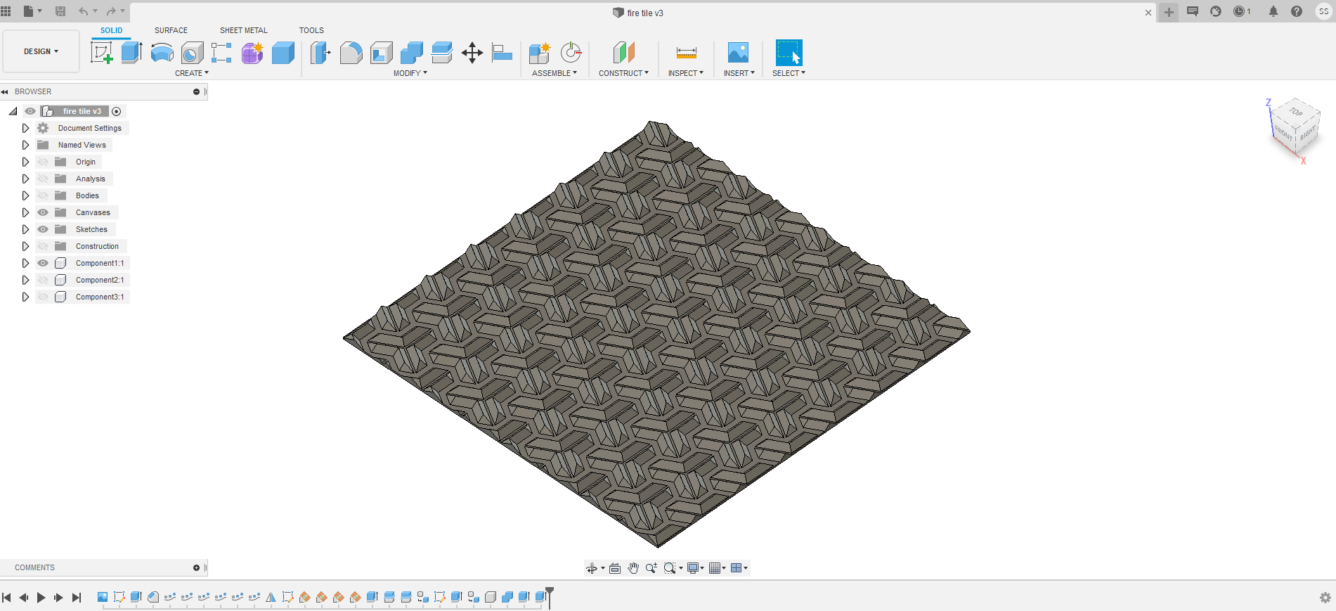 A Triangular Tile By Andrew Waterhouse Download Free Stl Model