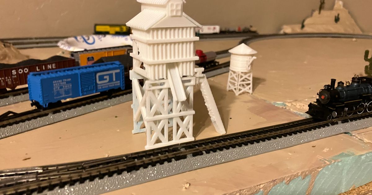 N Scale Coaling Tower Model by CopperCanyonRailway | Download free STL ...