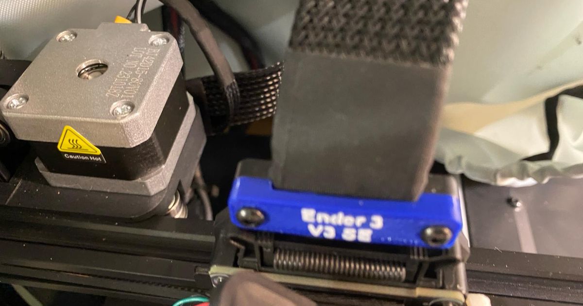 Ender 3 V3 SE printhead wire clamp. by DavidB. | Download free STL ...