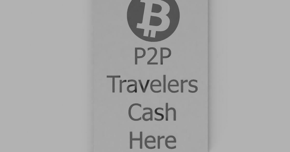 P2P Travelers Cash Card by Grunkle_Bitcoin | Download free STL model | Printables.com