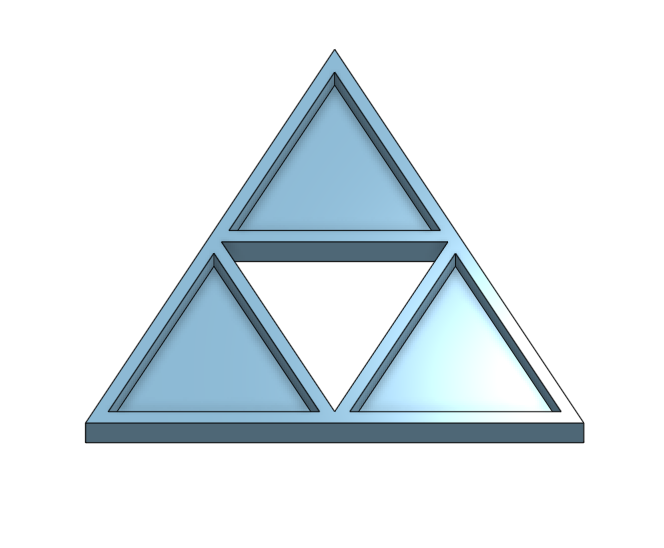 Triforce Wall Art by Jude Hampton | Download free STL model ...