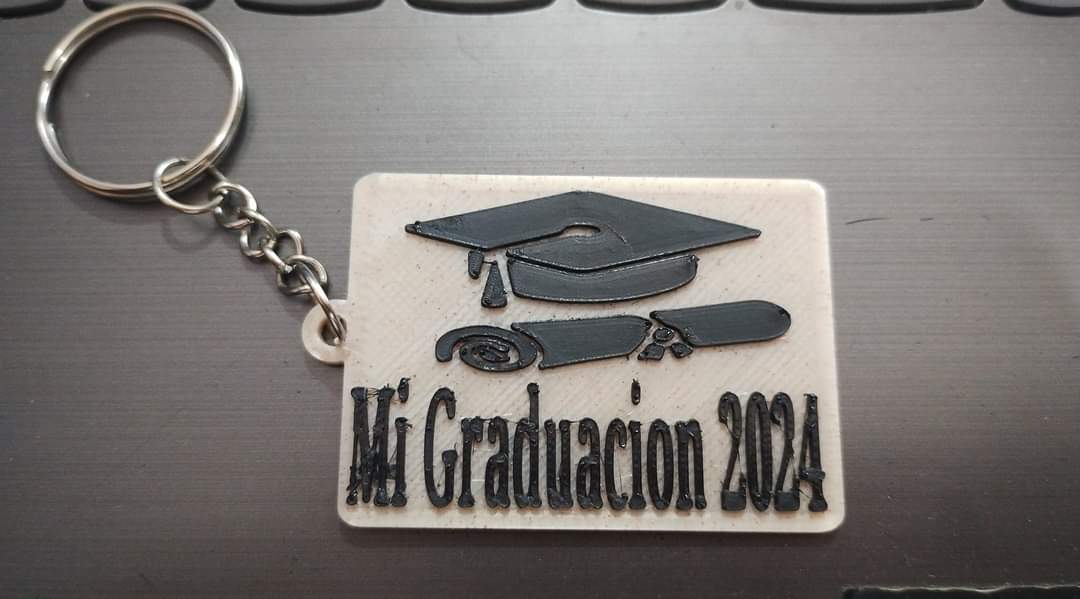 graduation keychain 2024 by wolfmachin | Download free STL model ...