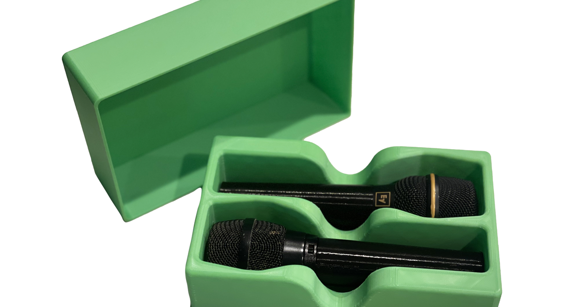 Double Microphone Case by automontronic | Download free STL model ...