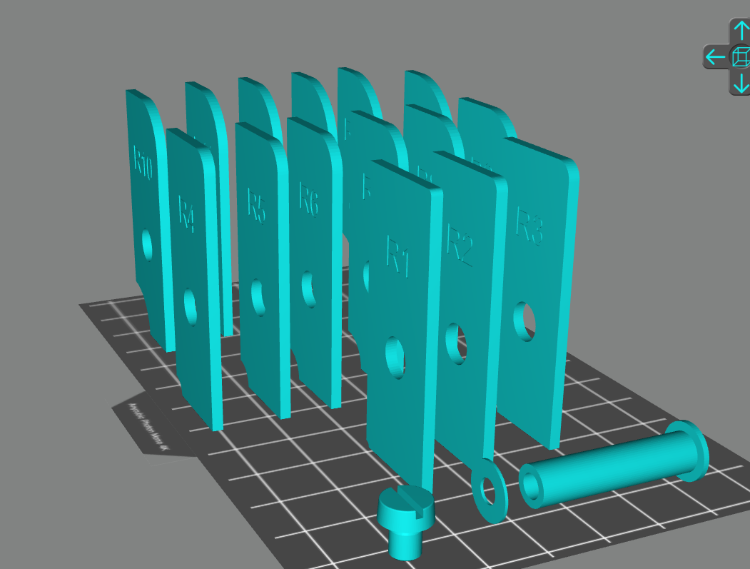 Radius Gauge R1-R15 by kunci | Download free STL model | Printables.com
