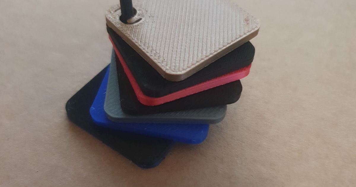 Very cheap bambu lab filament swatch stand/holder by CYKLER | Download ...