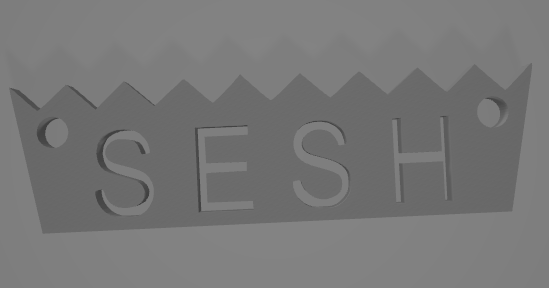 SESH logo keychain by Dorian | Download free STL model | Printables.com