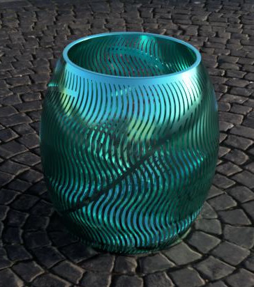 Wave Pen Holder by SpaceDog3D | Download free STL model | Printables.com