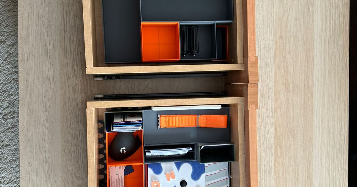 Grid organizer boxes with grid bottom. by Mariusht | Download free STL ...