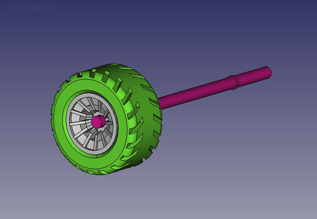 playmobil 3764 wheel + axle (FreeCAD) by JLes | Download free STL model ...