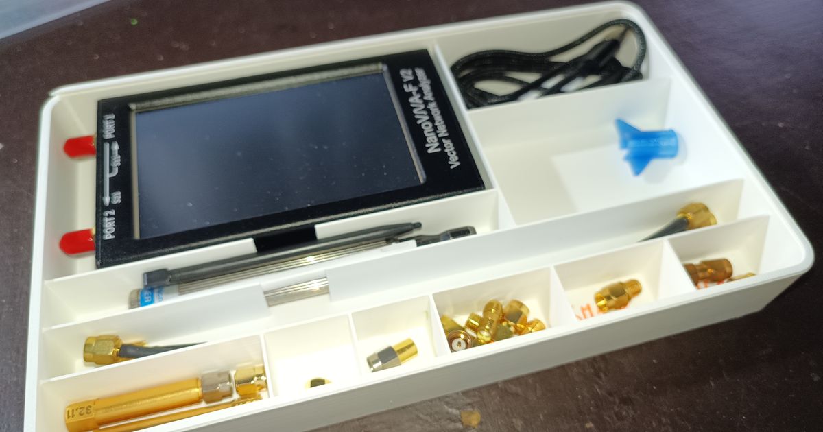 Box For Nano Vna Vector Network Analyzer By PaŠe Download Free Stl Model