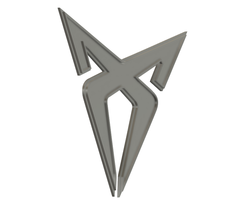 Cupra Logo Lamp Carbono by NFORCE3D | Download free STL model ...