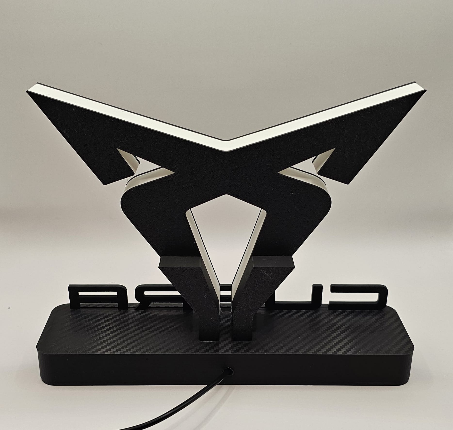 Cupra Logo Lamp Carbono by NFORCE3D | Download free STL model ...