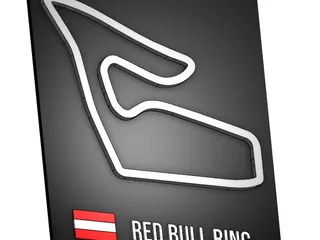 Austria F1 track map 3D poster by MVTTO | Download free STL model ...